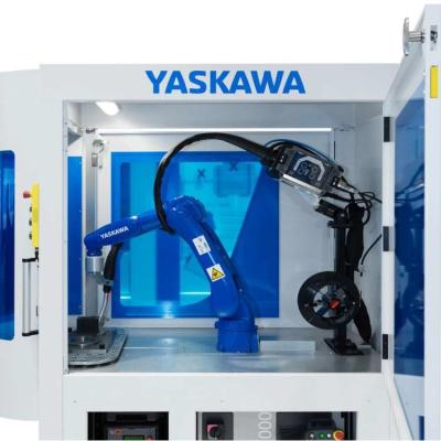 China Laswerk 6 Assen Robotarm Yaskawa AR700 Combine met CNGBS Robot Gripper voor het hanteren van robot Te koop