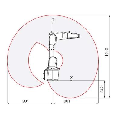 China Mini-braço robótico de 6 eixos ABB IRB 1200 com agarrador robótico CNGBS para manuseio de automação robótica à venda