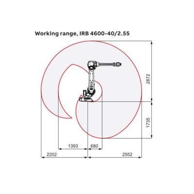 中国 ロボットアーム 6 軸 ABB IRB 4600-40/2.55 CNGBS ロボットグリッパー 販売のため