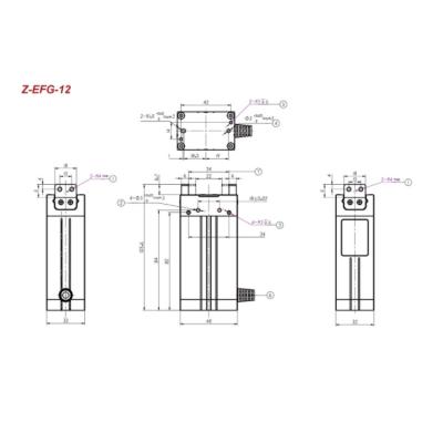 Cina Cobot Robot Gripper Hitbot Z-EFG-12 Grip per la raccolta come robot collaborativo in vendita