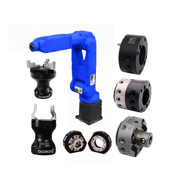 Robotiq Adaptive Grippers Yaskawa MH5 6 Axis Robotic Arm Manipulator and CRG QCA05 QCA15 Automatic Robot Quick Changer