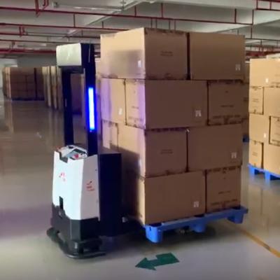 China Cage Stacking Lifting Type 2 Ton Load Forklift Truck Stacker Intelligent Warehouse Unmanned Electric Forklift for sale