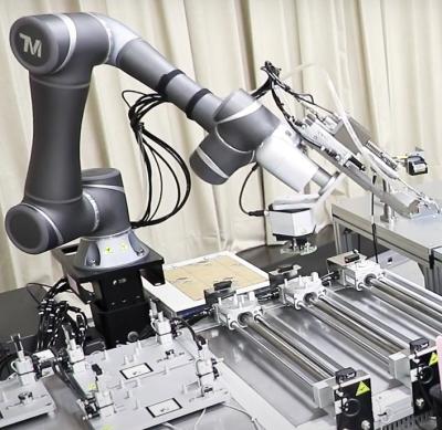 China New Vacuum Gripper Collaborative Robot Arm TM16 TM20 6 Axis 20kg TM Cobot Palletizing Robot with Visual Camera for sale