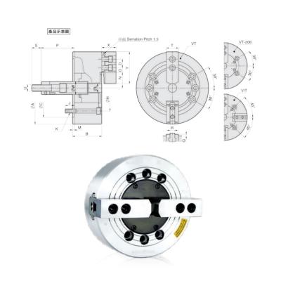 China Machine irregular Long Special workpieces Chuck AutoStrong 2 3 4 Jaw Wedge Type Non Through-hole Power Chuck for sale