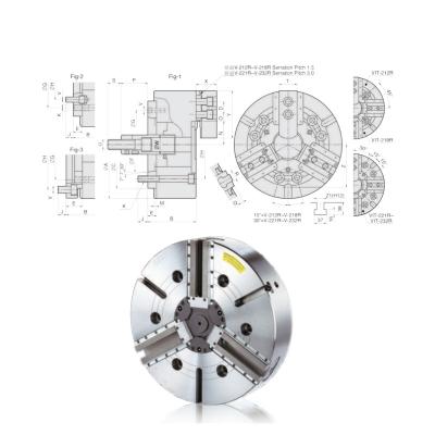 China Machine irregular Long Special workpieces Chuck AutoStrong 2 3 4 Jaw Wedge Type Non Through-hole Power Chuck for sale
