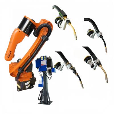 China Robotic Welding Equipment Kuka Arc Welding Robot Welding Torch Cleaning Station MIG Air Water Cooled Welding Torch for sale