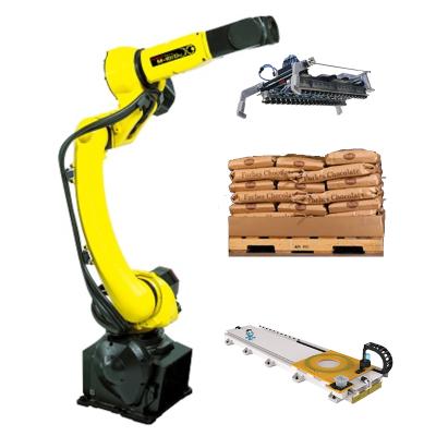 China FANUC M-10iD/12 Industrial Handling Robotic Arm Packaging Chemical Products Factory With Guide Rail And Gripper for sale