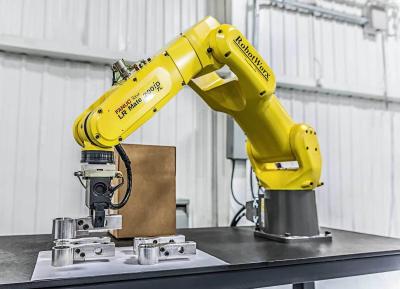 China Materialen verwerking bestelling picking robots FANUC LR Mate 200iD 7L 14L 6 Axis Compact Industrial Robot Robotiq Grippers Te koop