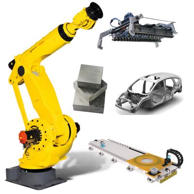 China FANUC 6 Axis Industrial Robotic Arm Logistics Transportation Machine Tool Material Removal And Handling With Gripper Guide Rail for sale