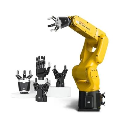 China Compact LR Mate 200iD/7L 6 Axis FANUC Industrial Loading Unloading Robot DH Robotic Articulated Electric Gripper for sale