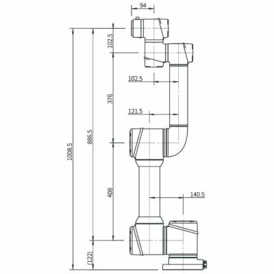 China TetherIA Humanoid Robot Hand Assembly Line Robot AUBO I5 5kg Payload 6 DOF Robotic Arm Collaborative Robot for sale