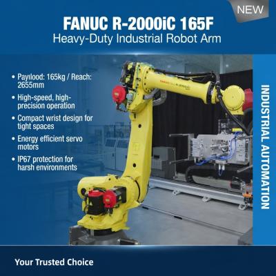 China Fanuc R-2000ic/165F 6 Axis Industrial Material Handling Palletizing Robotic Arm for sale