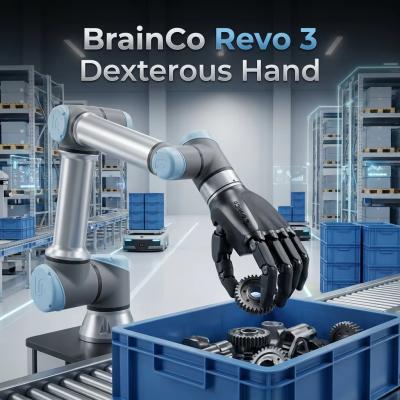 China New UR8 Long Collaborative Robot BrainCo Revo 3 AI Human Robot Force-controlled Dexterous Hand Gripper for sale