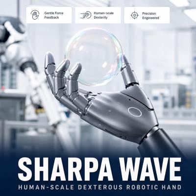 China Sharpa Wave Human scale Robotic Hand 22 DOF 0.02 N Tactile Sensitivity High precision Dexterous Gripper Robot Integration for sale