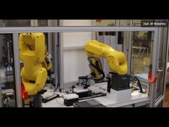 Robô industrial FANUC com capacidade de carga de 7 kg, 6 eixos, programação, manuseio de peças pequenas, estação de trabalho robótica para montagem