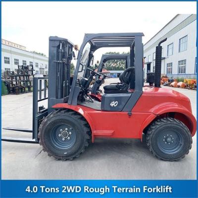 China 4 Tons 2WD Rough Terrain Forklift FD40-S 4000KG for sale