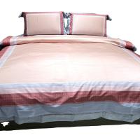 China Hotel Bedding Linen 4 Pcs Egyptian Cotton Bedsheet Set with Modern Patchwork Pattern for sale