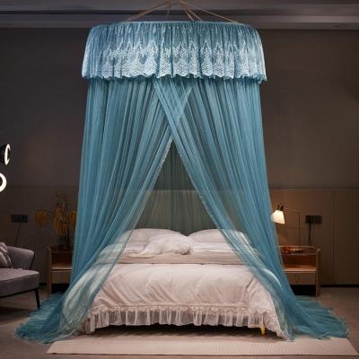 Cina 300tc Conteggio dei fili Bella rete da zanzara a cupola di pizzo per set di biancheria da letto personalizzati Disegni in vendita