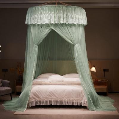 Cina 300tc Conteggio dei fili Bella rete da zanzara a cupola di pizzo per set di biancheria da letto personalizzati Disegni in vendita