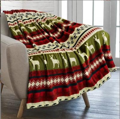 Cina Super morbido dimensione personalizzata flanello lanciare copertura in stile di vacanza decorazioni stampate in vendita