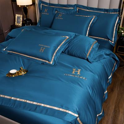Cina Non usa e getta lenzuola da letto di lusso ghiaccio seta di seta per un sonno confortevole in vendita