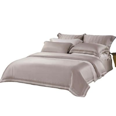 Cina 60s Conteggio tessuti Set di 3 pezzi per camera da letto Set di biancheria da letto doppia personalizzabile in vendita