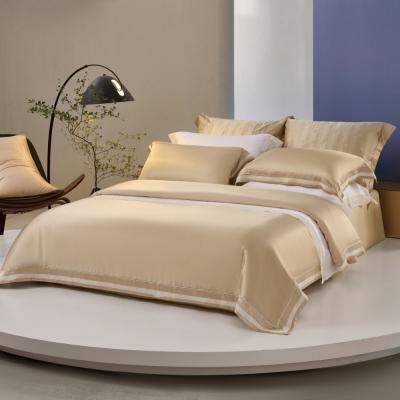 Cina 60s Conteggio tessuti Set di 3 pezzi per camera da letto Set di biancheria da letto doppia personalizzabile in vendita