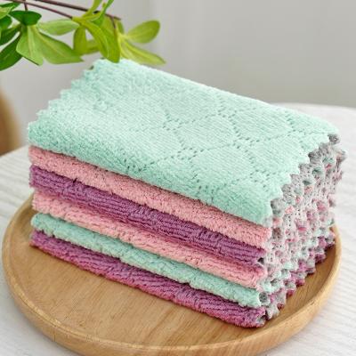 Китай Ежедневная кухонная ткань с двусторонним водопоглощающим и волновым рисунком продается