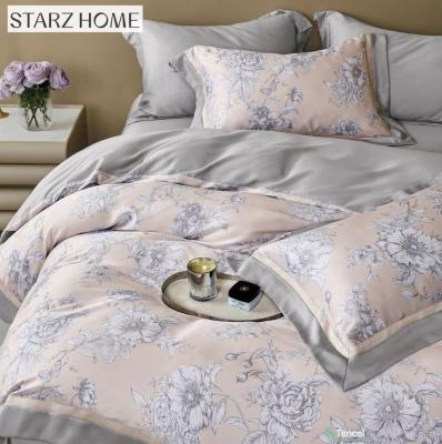 Cina Set di lenzuola di cotone stampato al 100% Comodino massello Set di biancheria da letto Copertura da letto per il comfort domestico in vendita