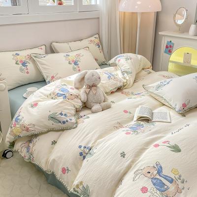 Cina Color Fastness Grade 4 Set di biancheria da letto da designer per lenzuola da letto King Size e set di comodino in vendita