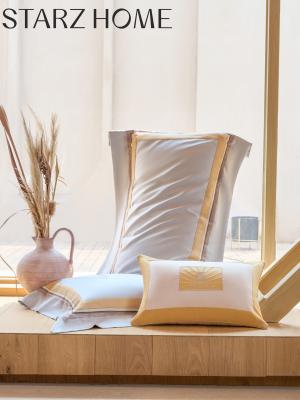 Cina High Count Pima Cotton Jacquard Patchwork Set di biancheria da letto in stile di design di lusso moderno in vendita
