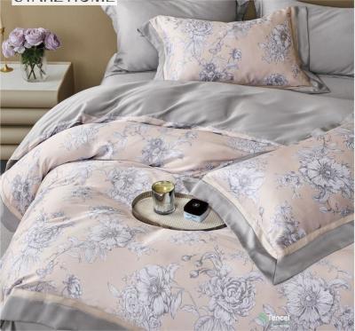 Cina Modello infinito Tipo 300tc Conteggio filati Lenzuola in fiore Stampato 100% cotone in vendita