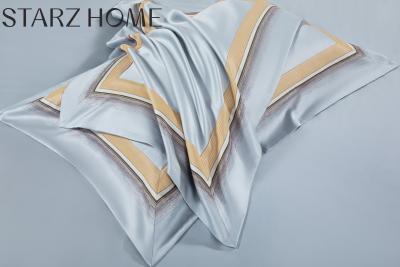 Cina High Count Pima Cotton Jacquard Patchwork Set di biancheria da letto in stile di design di lusso moderno in vendita