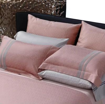 Cina 60s Conteggio di tessuti 100% cotone 4pcs biancheria da letto Set letto Set con copertura da letto comodino in vendita