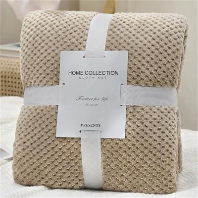 Cina Regalo 3pcs Quantità di poliestere riciclato Ananas Check biancheria di flannel con addensato in vendita