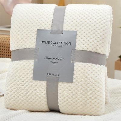 Cina Regalo 3pcs Quantità di poliestere riciclato Ananas Check biancheria di flannel con addensato in vendita