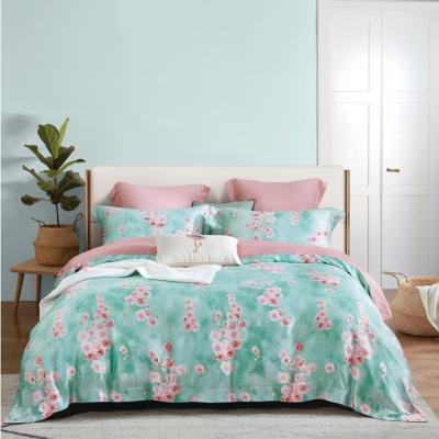 Cina Colorato su misura 4 Pcs Polyester di lusso Tessuto piatto Soft Hotel Design Letto Set per King Bed in vendita