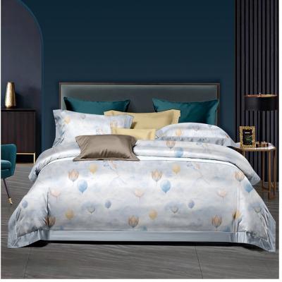 Cina Colorato su misura 4 Pcs Polyester di lusso Tessuto piatto Soft Hotel Design Letto Set per King Bed in vendita
