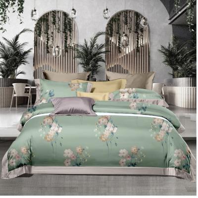 Cina Colorato su misura 4 Pcs Polyester di lusso Tessuto piatto Soft Hotel Design Letto Set per King Bed in vendita