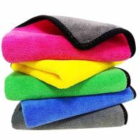 China Printed Pattern Solid Color Microfiber Towel for Super Absorbent Make Up Removal for sale