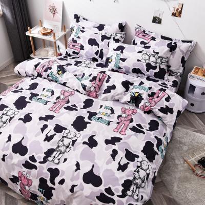 China Set de roupas de cama de estilo moderno de tamanho queen ou king com cobertura de cobertor de poliéster e almofada à venda