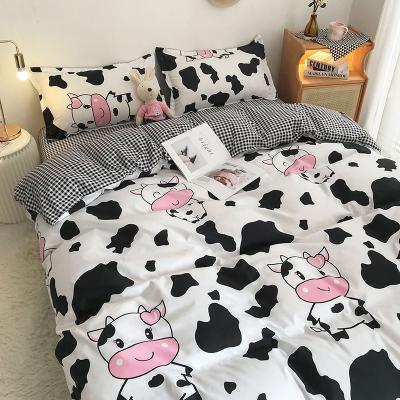 China Set de roupas de cama de estilo moderno de tamanho queen ou king com cobertura de cobertor de poliéster e almofada à venda