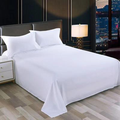 Cina 80 Stoffe Count Cotton Set di lenzuola da letto per hotel per lenzuola personalizzate in bianco in vendita