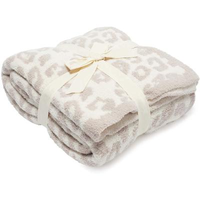 Cina Cotton Custom Copertina Modello Stampa Leopardo Stampa Confortevole Manica Sentimento Morbido Lancia Copertina in vendita