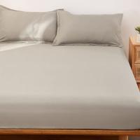China Washable Solid Pattern Type Polyester Fiber Fitted Sheet for Simple Style Bedspread for sale