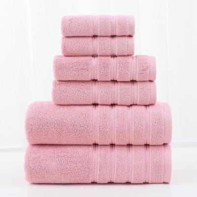 中国 この厚く 編み上げられた 綿 6 片 タオルセット で 浴室 を 改良 し て ください 販売のため