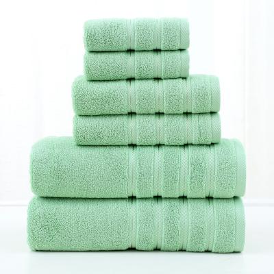 中国 この厚く 編み上げられた 綿 6 片 タオルセット で 浴室 を 改良 し て ください 販売のため