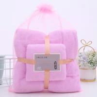 China Novelty Pattern Microfiber Towel Set Quick Drying and Solid Color for Fast Absorption for sale