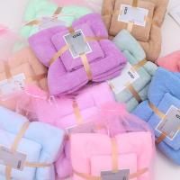 China Novelty Pattern Microfiber Towel Set Quick Drying and Solid Color for Fast Absorption for sale