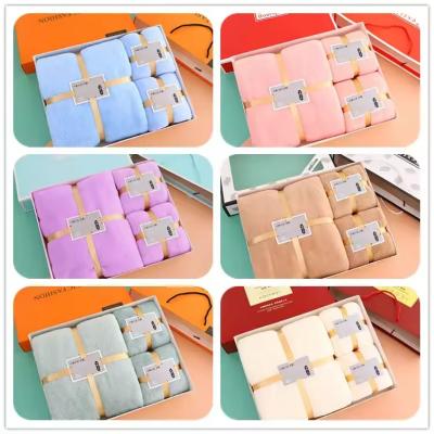 Cina Soft and Absorbent Home Hotel Spa Bagno Set asciugamano regalo in fleece di corallo spessa microfibra in vendita